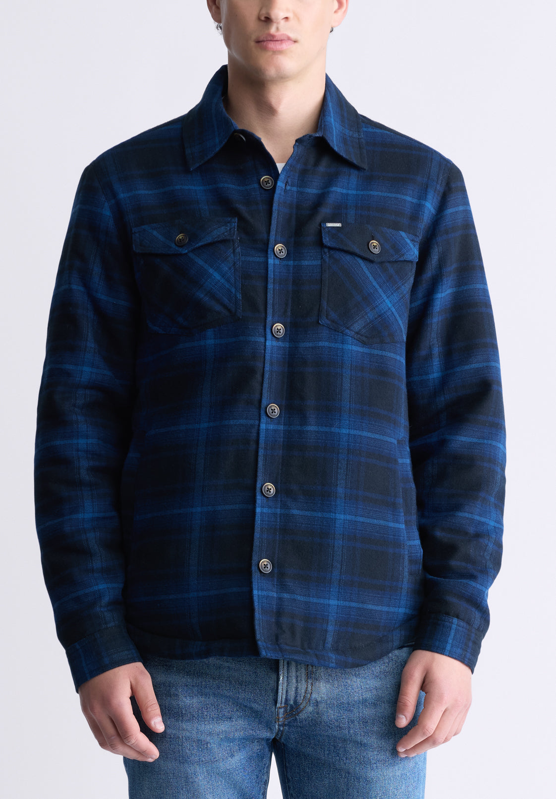 Jalika Men's Plaid Shacket, Black – Buffalo Jeans