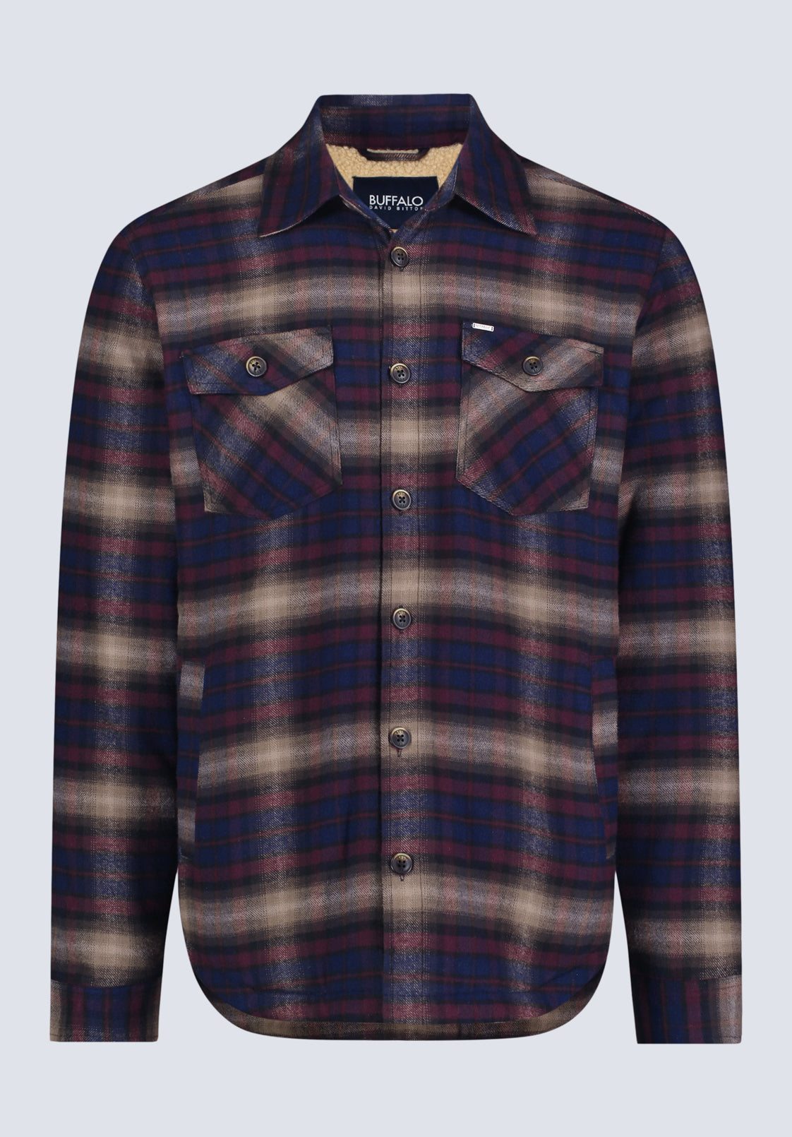 Jalika Men's Plaid Shacket, Whale – Buffalo Jeans