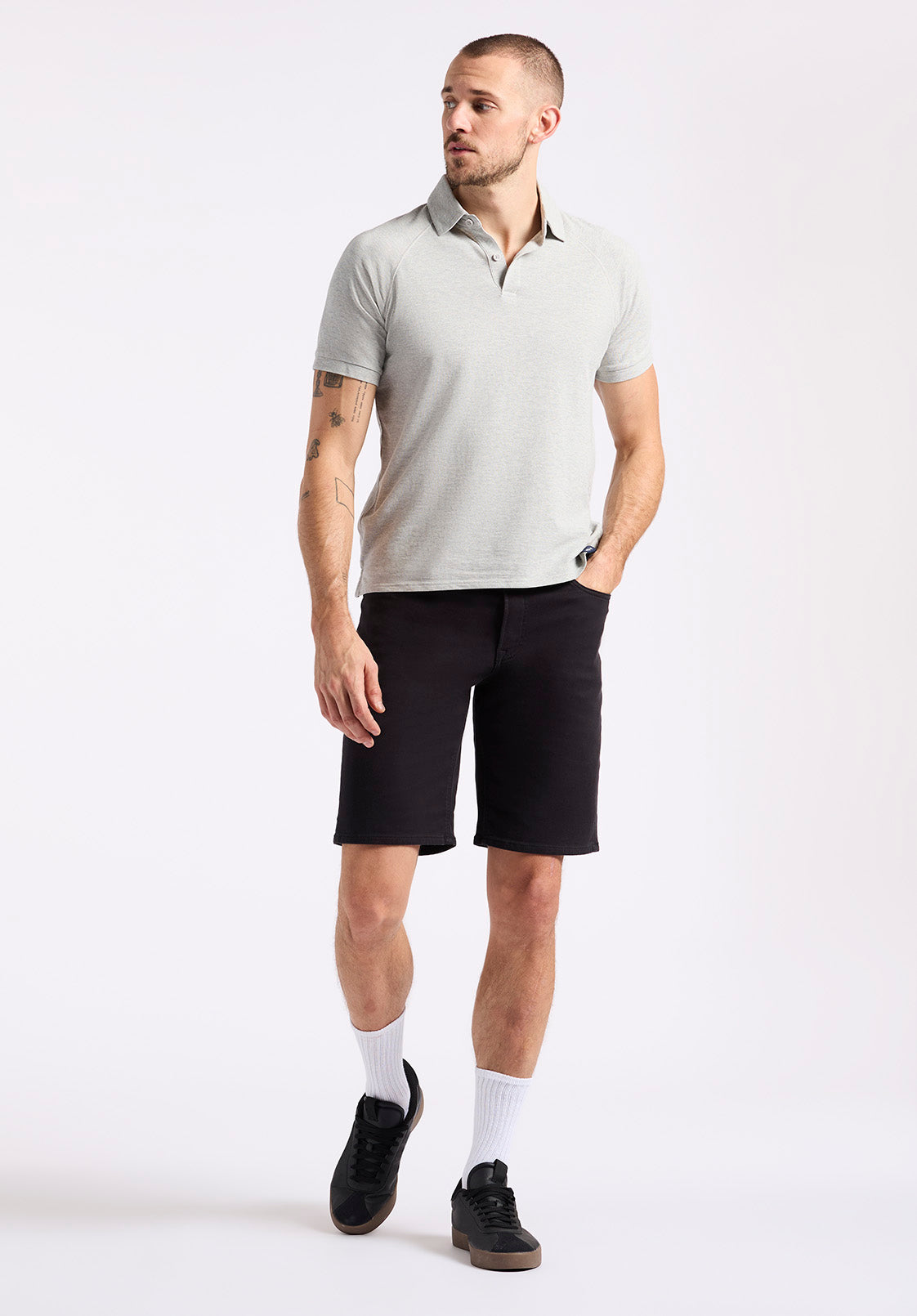Kindell Men's Short Sleeve Pique Polo, Heather Grey – Buffalo Jeans