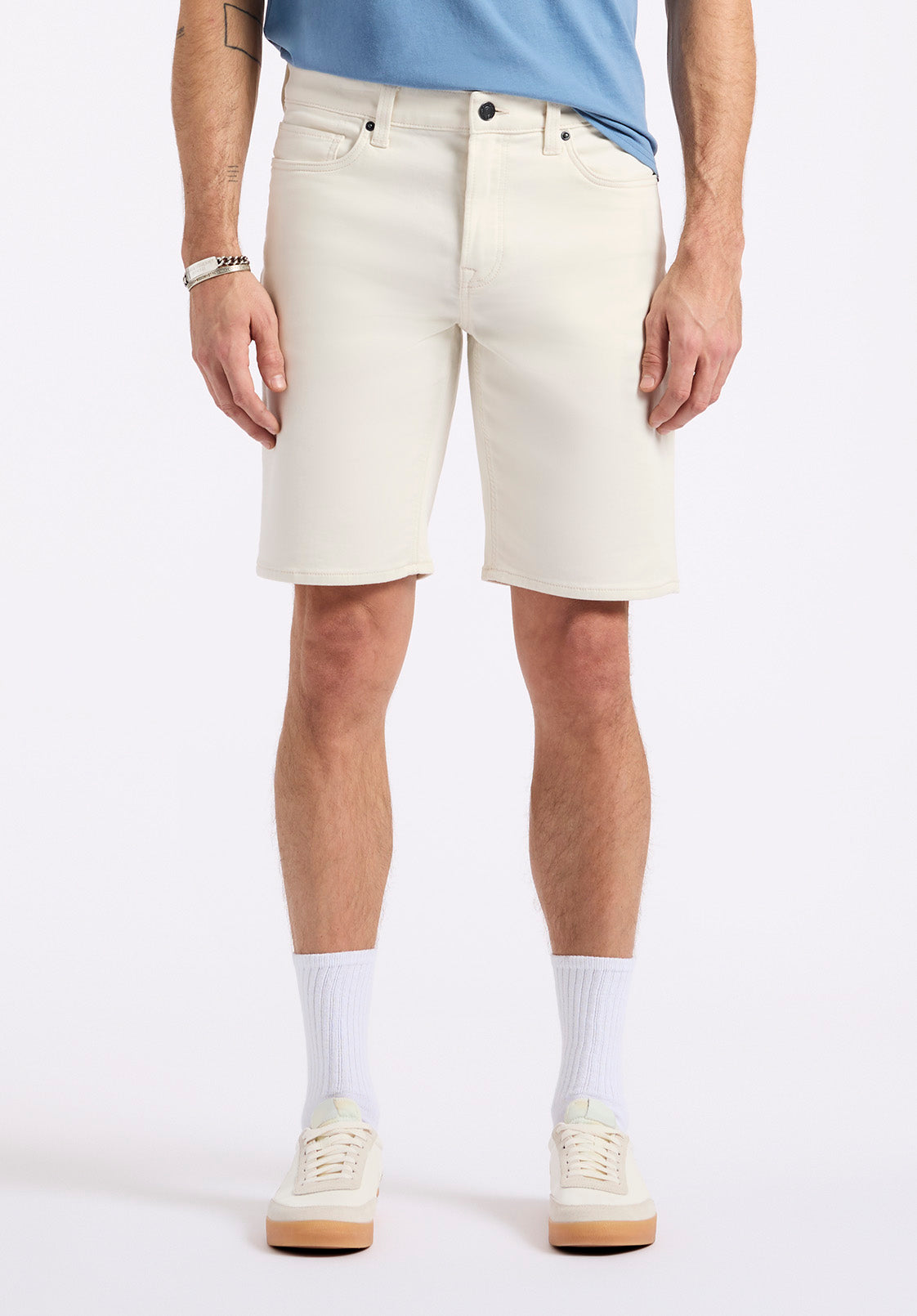 Relaxed Straight Dean Men's Freedom Flex Shorts, Vanilla White ...